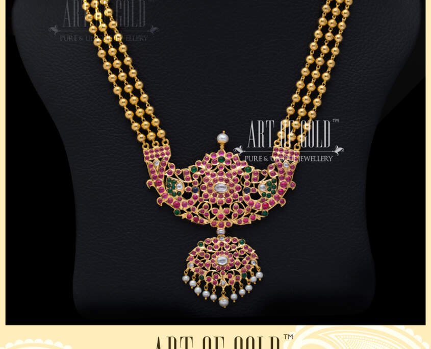 Chettinad Necklace Archives | Art of Gold Jewellery, Coimbatore