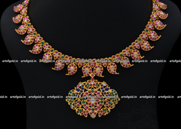 Antique Mango Mala | Art of Gold Jewellery, Coimbatore