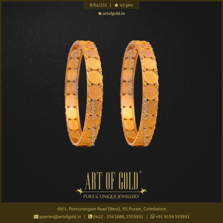 Golusu / Kolusu Bangle - Mango motifs | Art of Gold Jewellery, Coimbatore