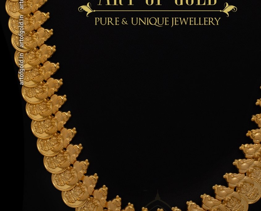 Traditional Gold Kasu Haram | Art of Gold Jewellery, Coimbatore