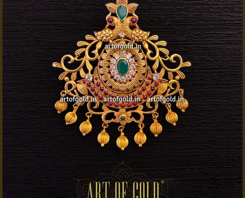 Mango Pendant Addigai | Art of Gold Jewellery, Coimbatore