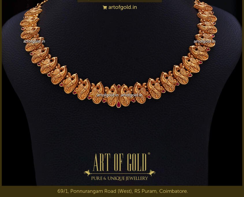 Kids Gold Necklace | Art of Gold Jewellery, Coimbatore