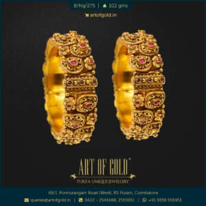Gold Nakshi Bangle | Art of Gold Jewellery, Coimbatore