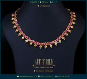 Gold Gejje Addige - Single Row with Stones | Art of Gold Jewellery ...
